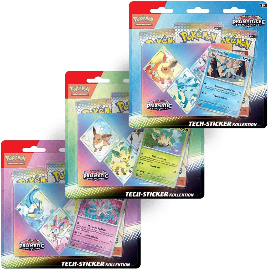 Pokemon - Karmesin & Purpur Prismatische Entwicklungen Tech-Sticker Ko ...